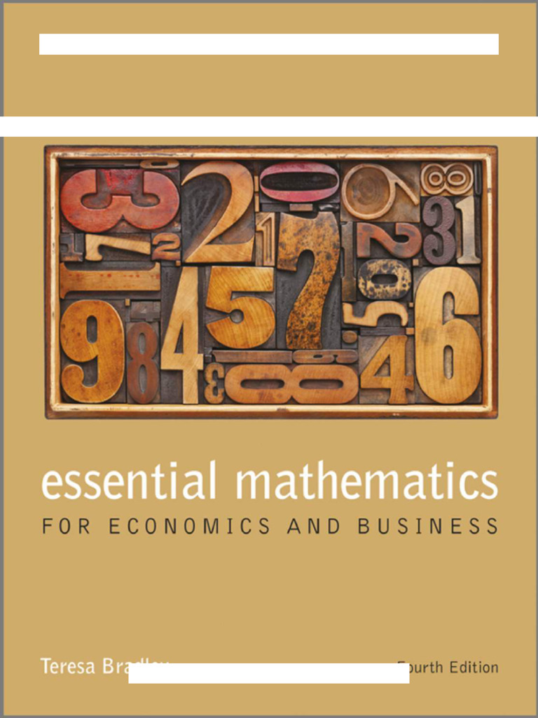 Essential Mathematics for Economics | PDF | Demand | Copyright