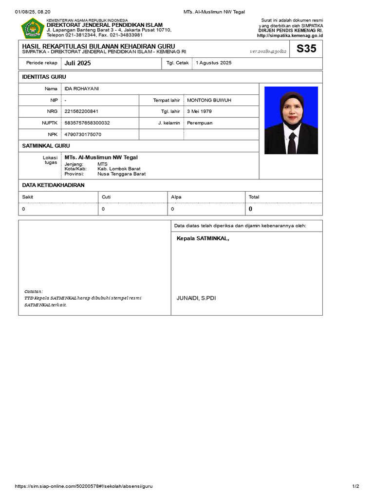 Ida Rohayani- s35 Juli 2025 | PDF