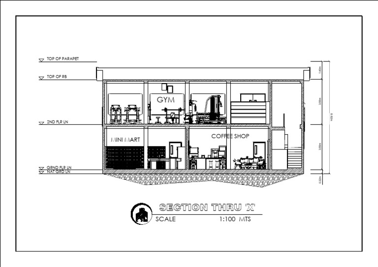 Section Thru 'X': Mini Mart Coffee Shop | PDF