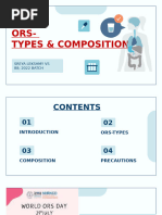 Oral Rehydration Solution Guide | PDF | Diarrhea | Medical Specialties