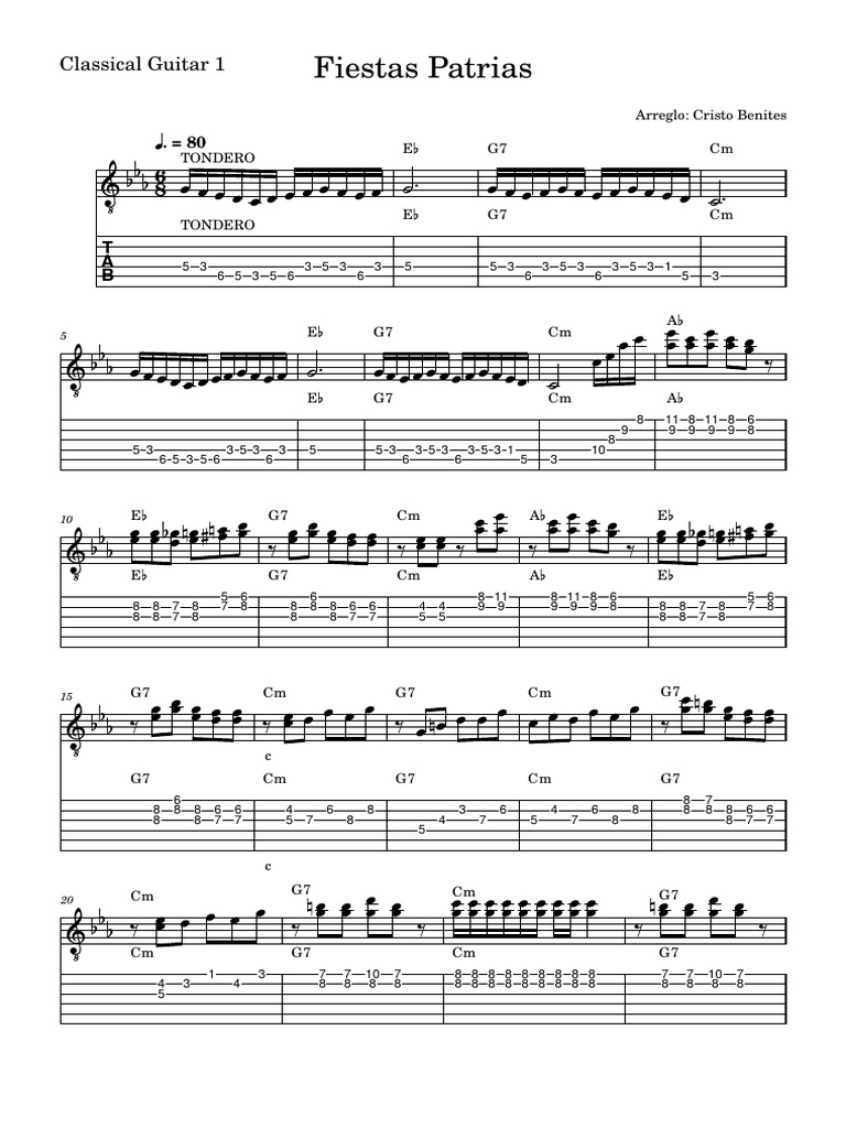 MIX EVA Ayllon Classical - Guitar - 1 | PDF