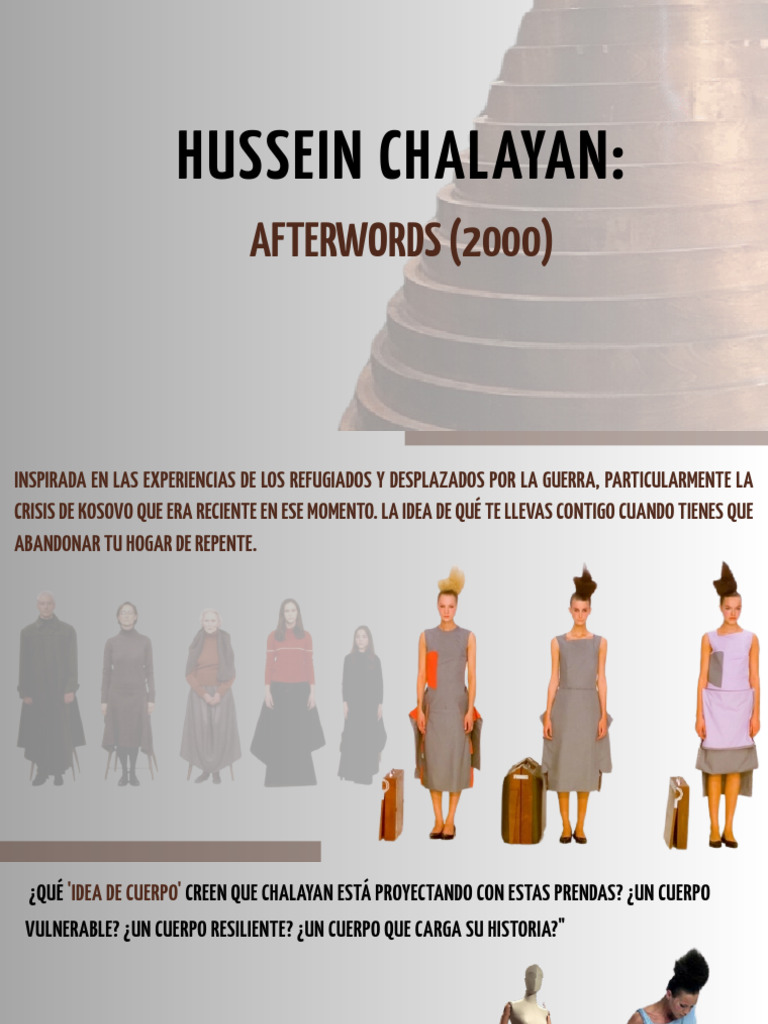 Hussein Chalayan Afterwords (2000) | PDF