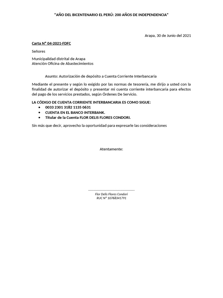 Carta Cci | PDF