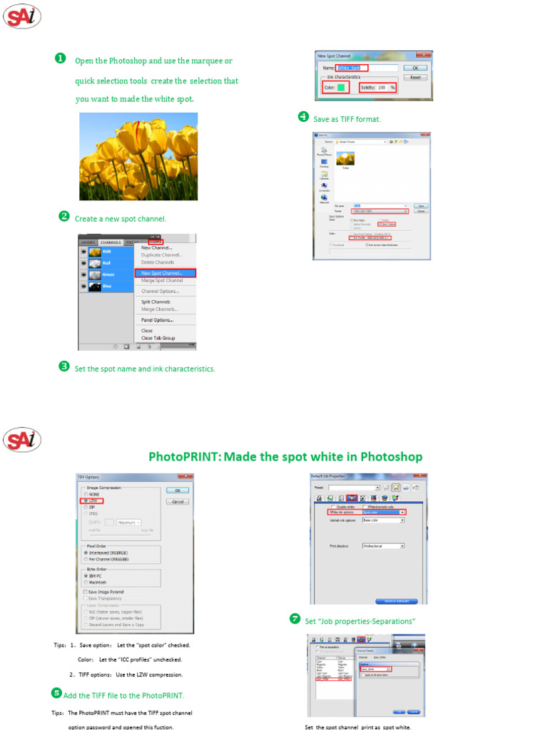 Flexi FlexPRINT & PhotoPRINT Create The Spot White in Adobe Photoshop | PDF