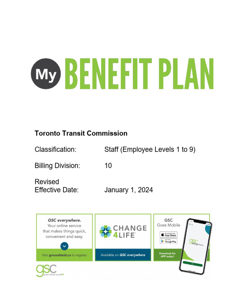 TTC Greenshield Benefit Plan Overview | PDF | Prescription Drugs ...
