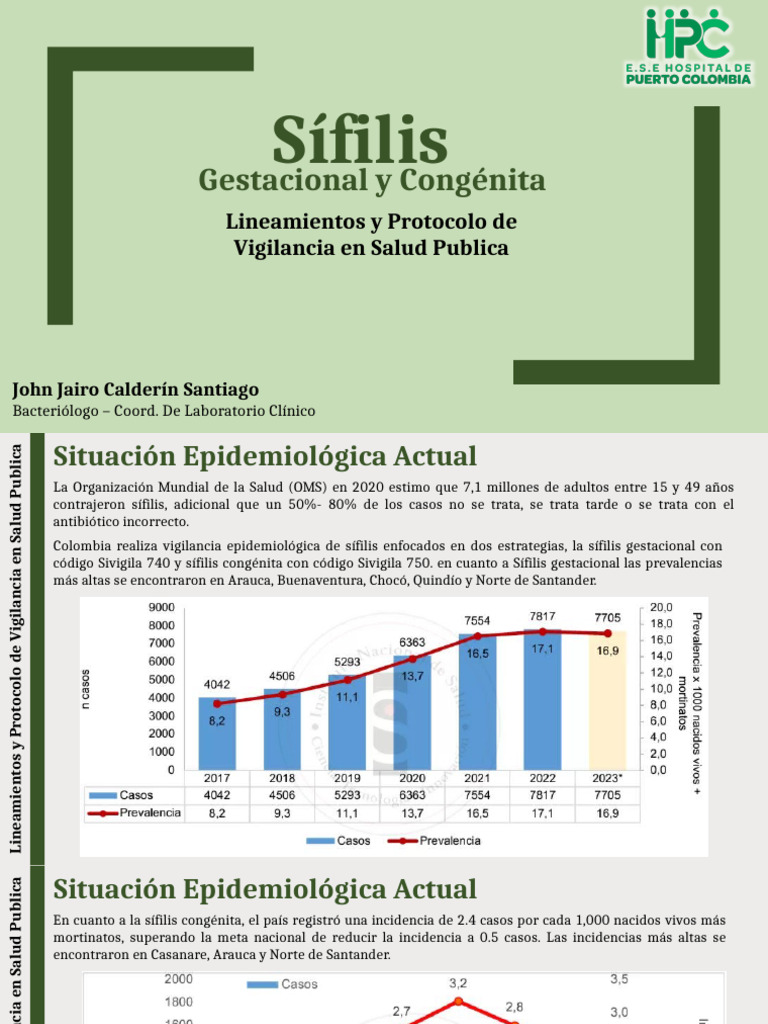 Protocolo de Vigilancia de Sífilis | PDF | Especialidades Medicas ...