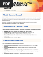 Grade 9 Science: Chemical Reactions Guide | PDF