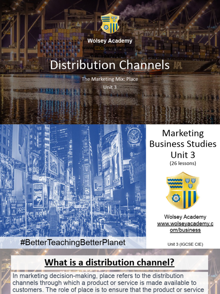 Marketing - Distribution Channels | PDF | Retail | Marketing