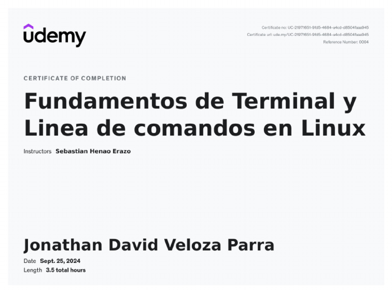 Fundamentos de Terminal y Linea de Comandos en Linux | PDF