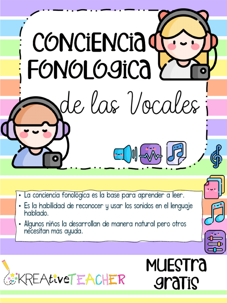 Cuadernillo de Conciencia Fonológica | PDF