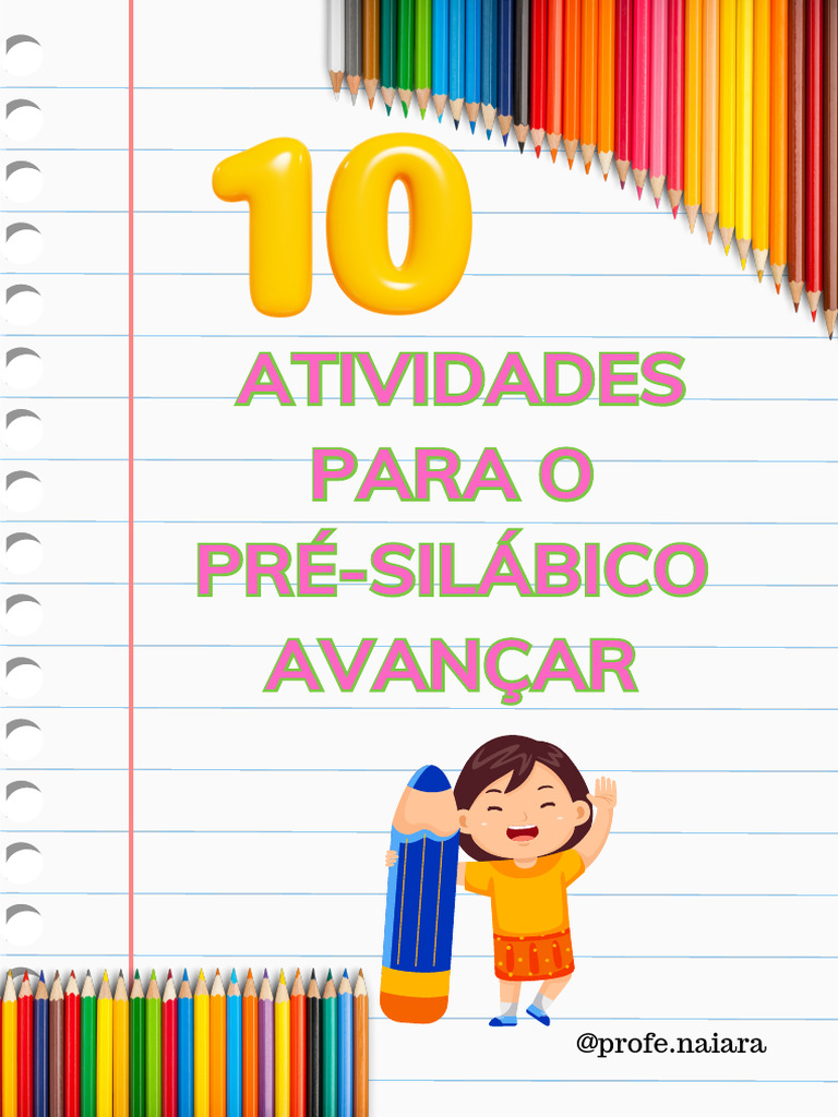 Atividades Pré-Silábicas para Crianças | PDF | Fonema | Som