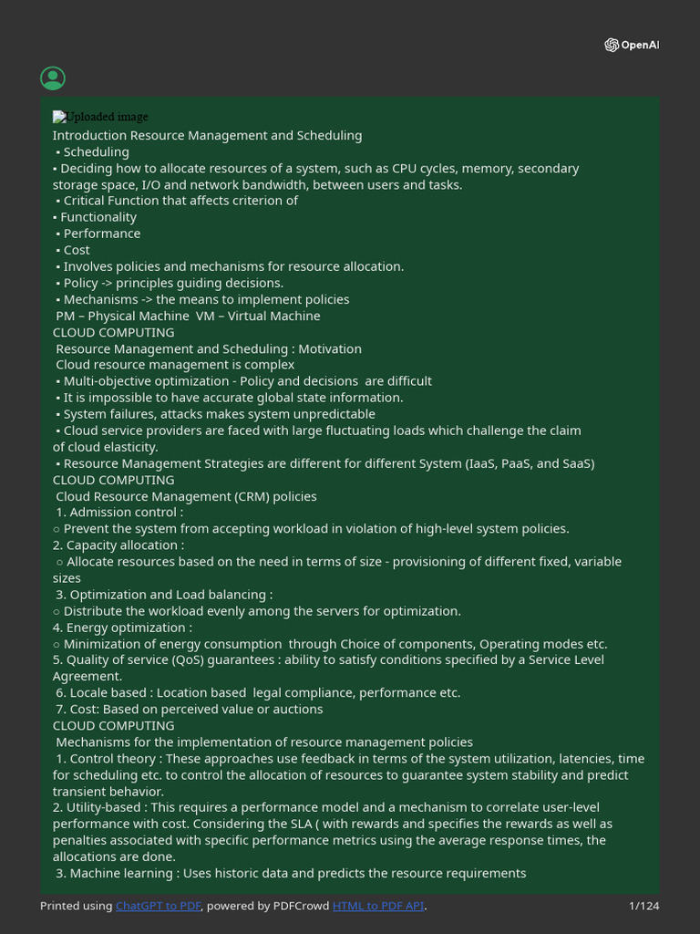 ? Introduction - Resource Management and Scheduling | PDF | Computer Cluster | Scheduling ...