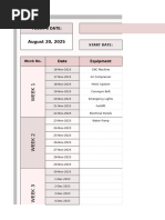 52 Week Preventive Maintenance Schedule Template | PDF | Mechanical ...