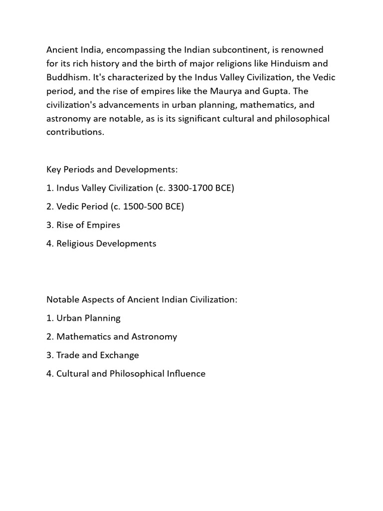 Ancient India | PDF