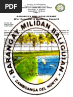 Business Permit Sample | PDF