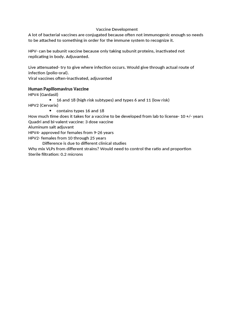 Vaccine Development Lecture | PDF