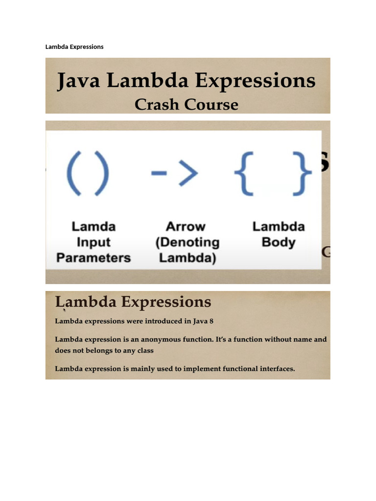 1) Lambda Expressions | PDF