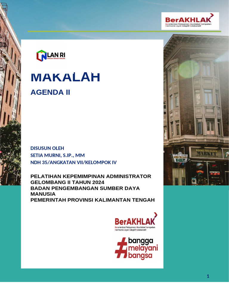 Tugas Individu Agenda 2 Setia Murni NDH 35 Kel IV Angk Vii | PDF