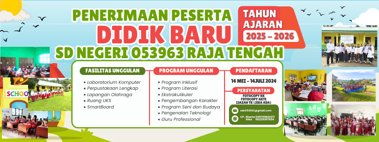 Warna Warni Ilustratif Banner Penerimaan Peserta Didik Baru | PDF