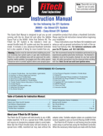 Fitech: Instruction Manual | PDF | Fuel Injection | Throttle