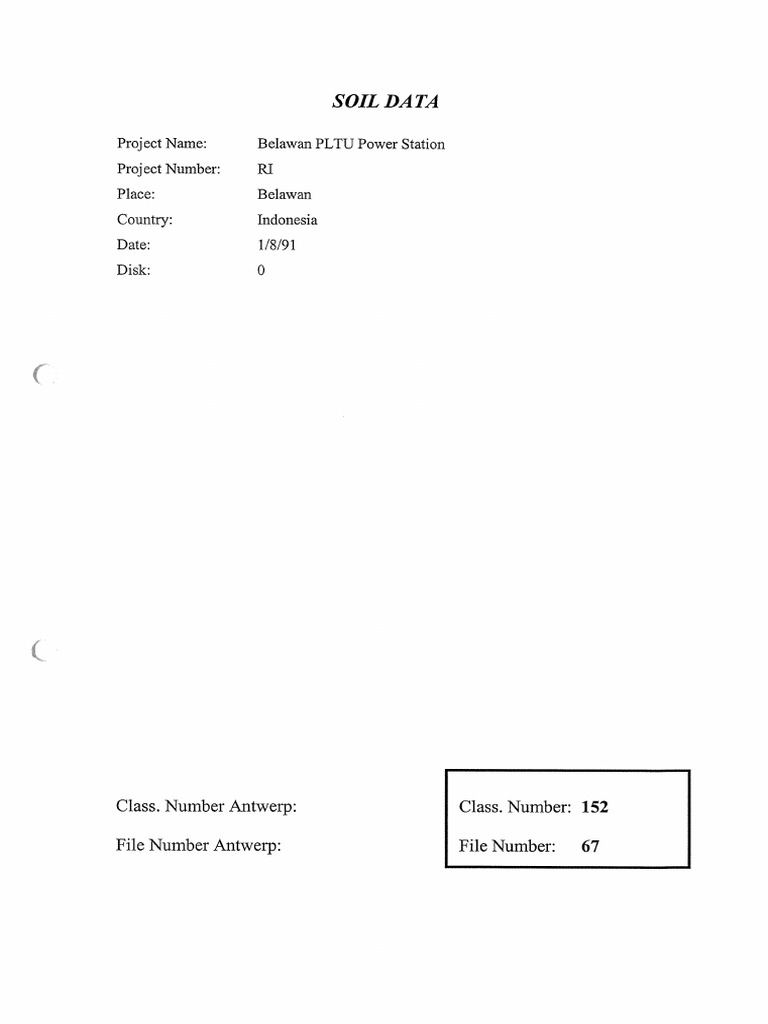 0.ID Belawan PLTU Power STN - Soil 67-152 | PDF