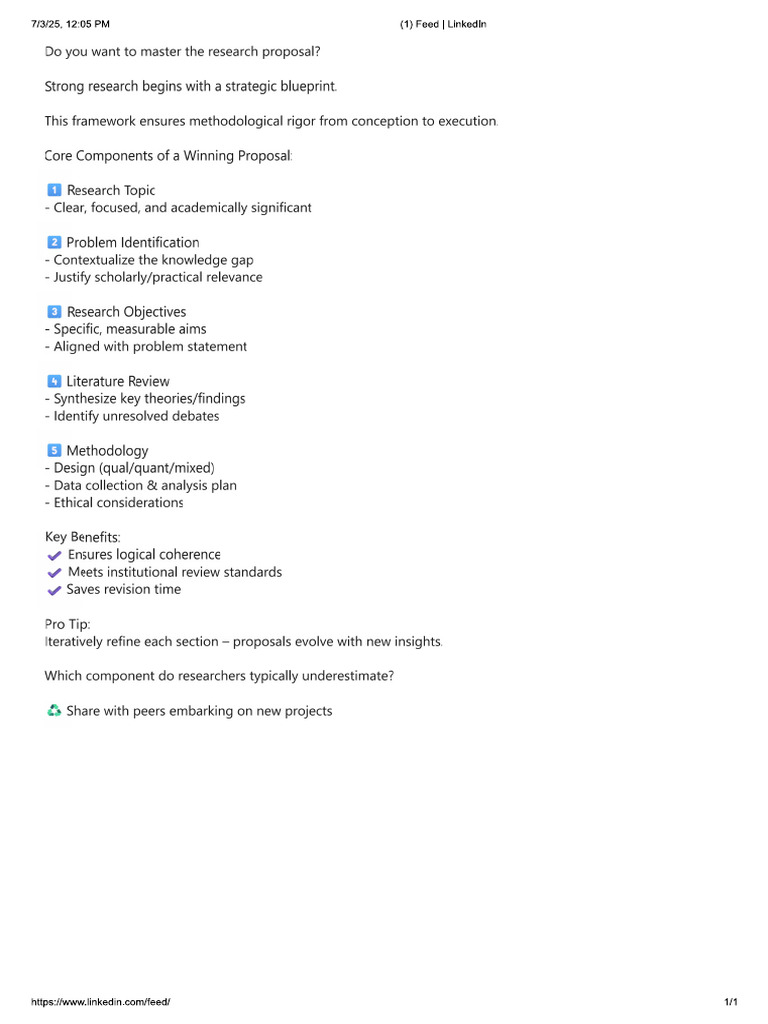Do You Want To Master The Research Proposal | PDF