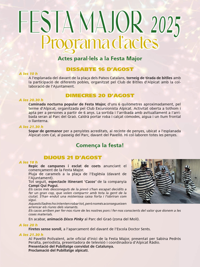 Programa FM Alpicat 2025 Web | PDF