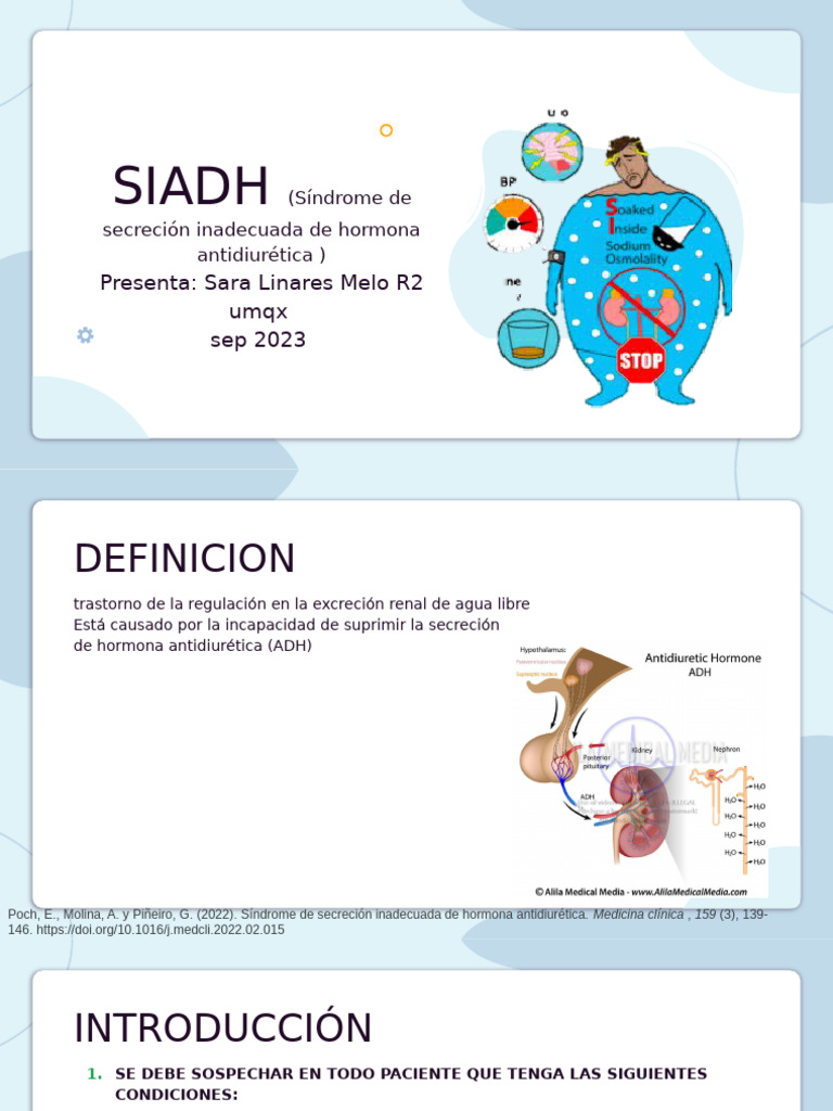 SIADH | PDF | Especialidades Medicas