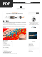 Pipe Rack Design and Calculation Guide | PDF | Pipe (Fluid Conveyance ...