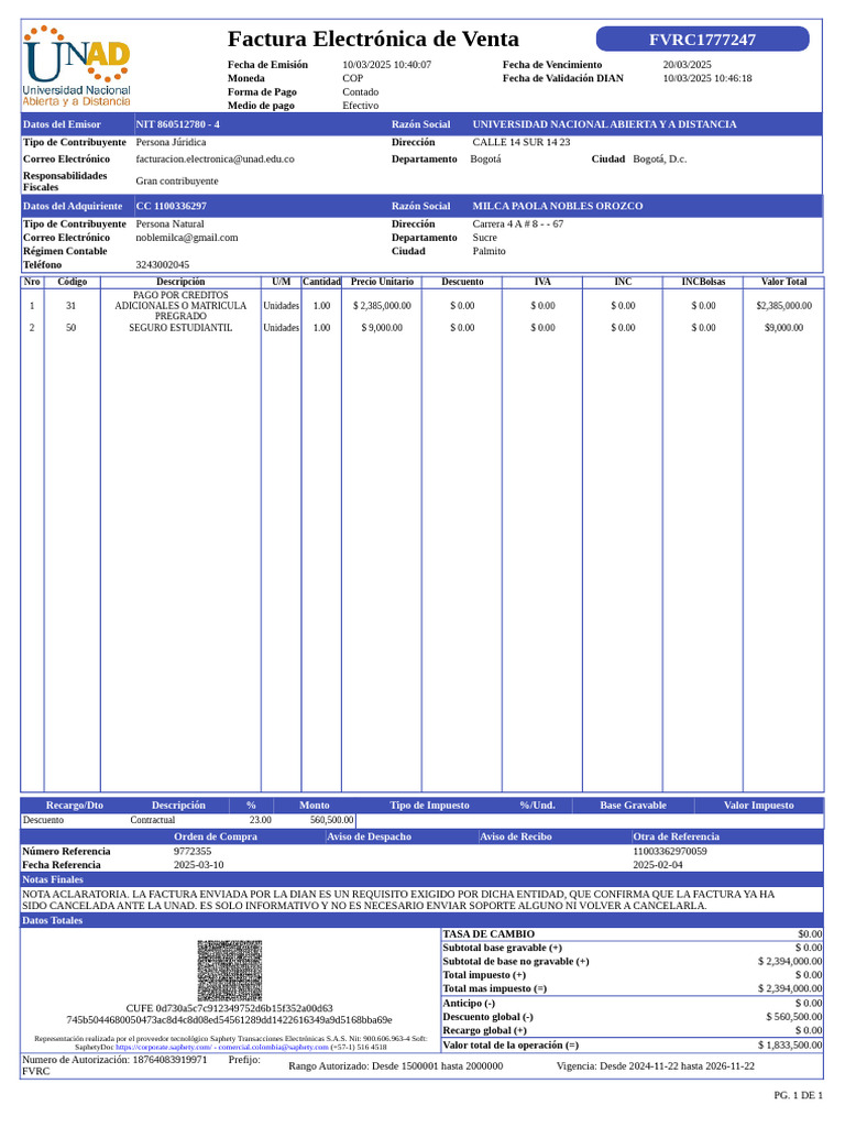 Wa0016. | PDF | Factura