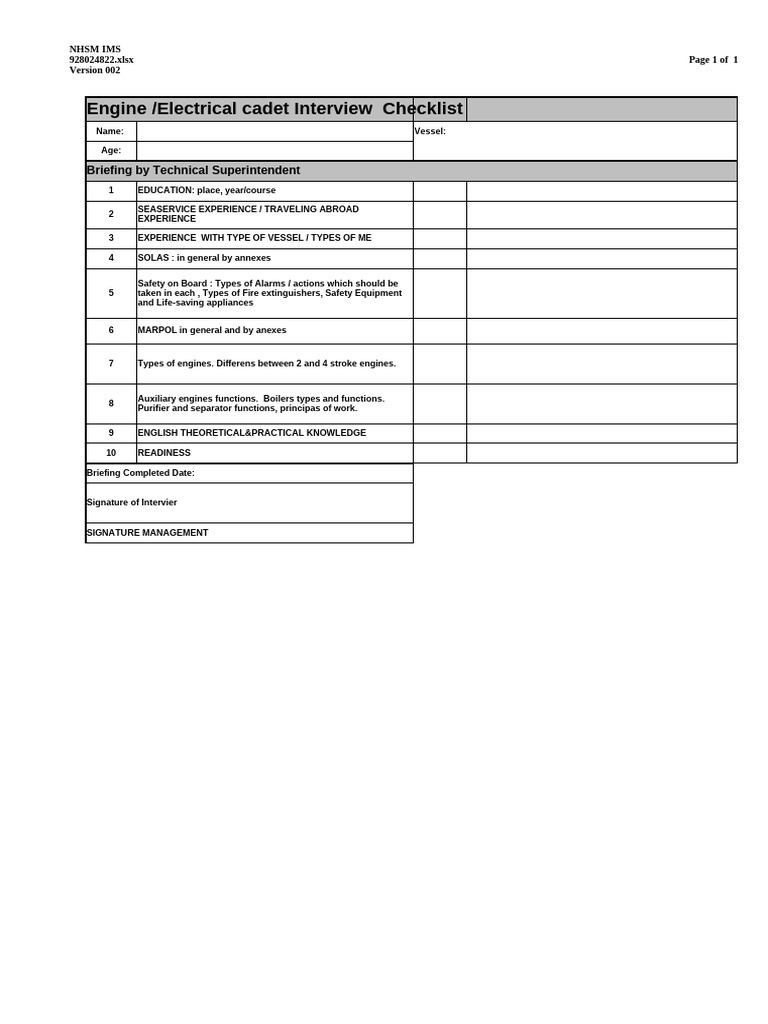 EC ELC Intervicew CL | PDF