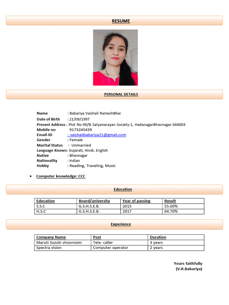 Vaishali Updated Resume | PDF