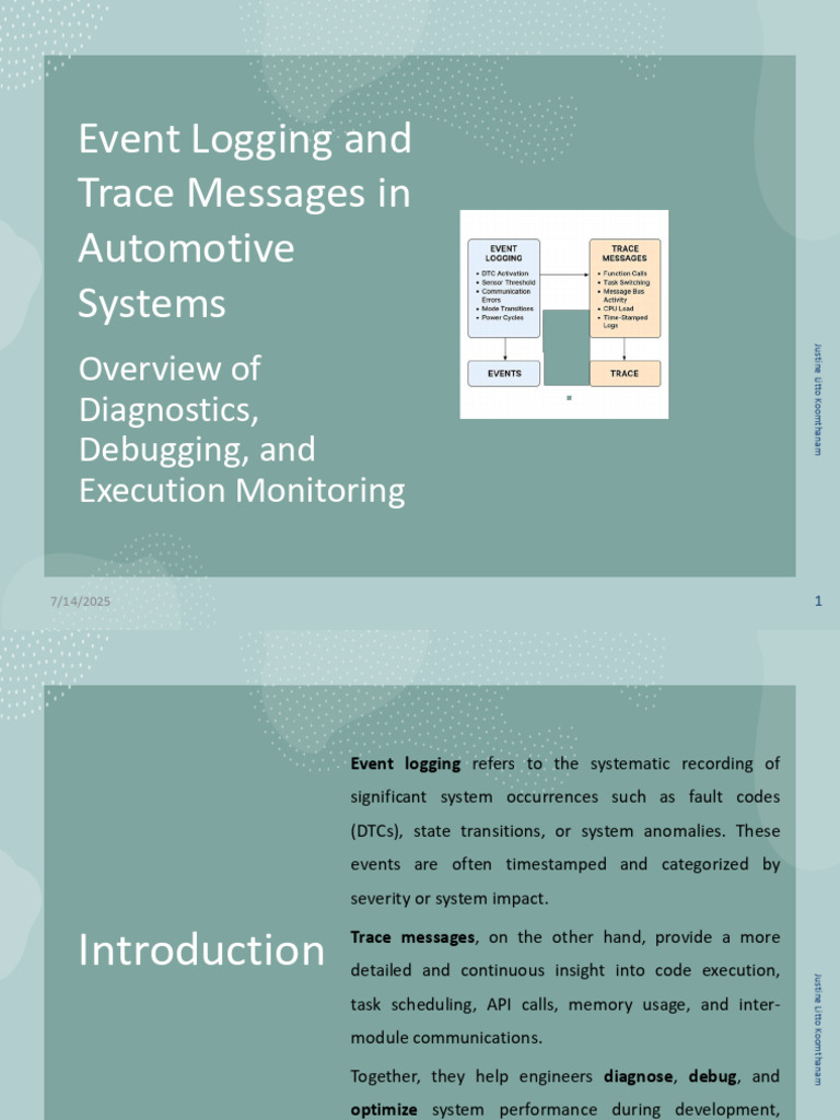Basics of Event Logging and Trace Messages With Example Macros | PDF | Debugging | Software