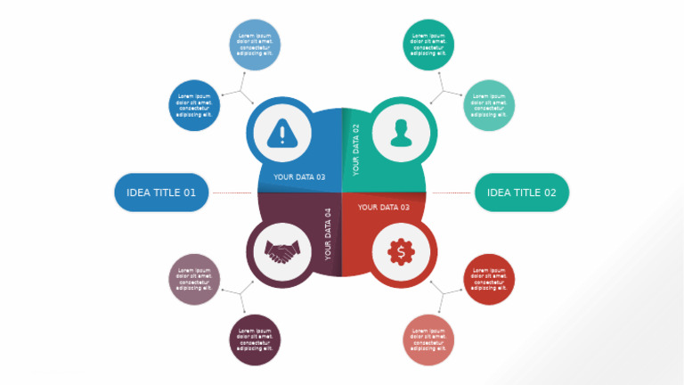 Dual Cycle Infographics Free PowerPoint Template Design | PDF