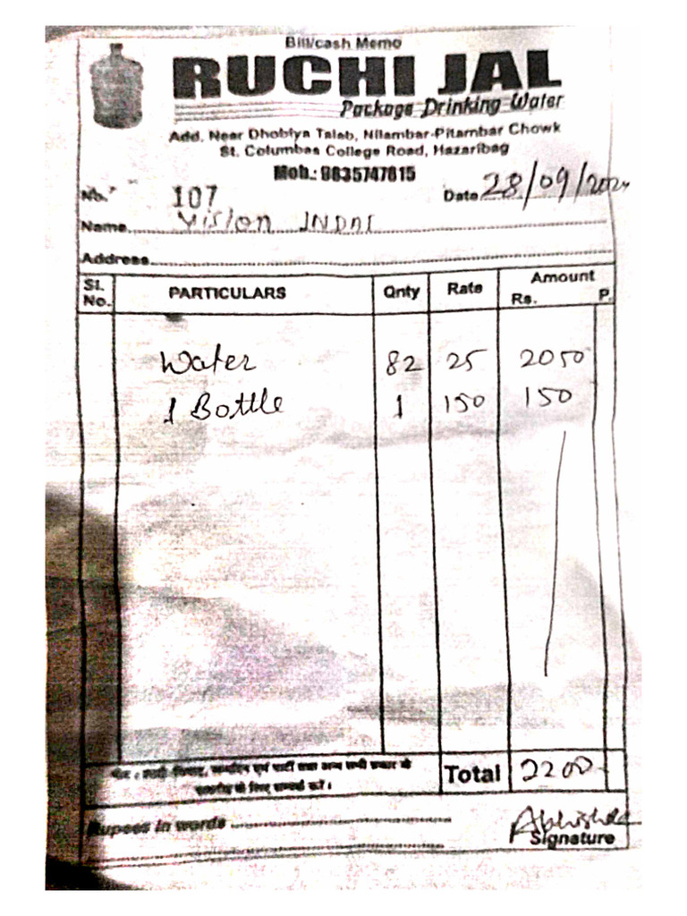 Total September Water Bill | PDF