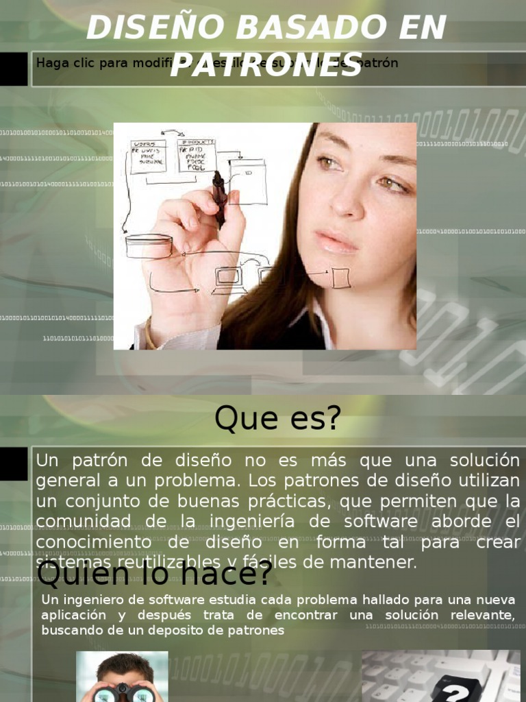 Diseño Basado en Patrones | PDF | Patrón de diseño de software | Software