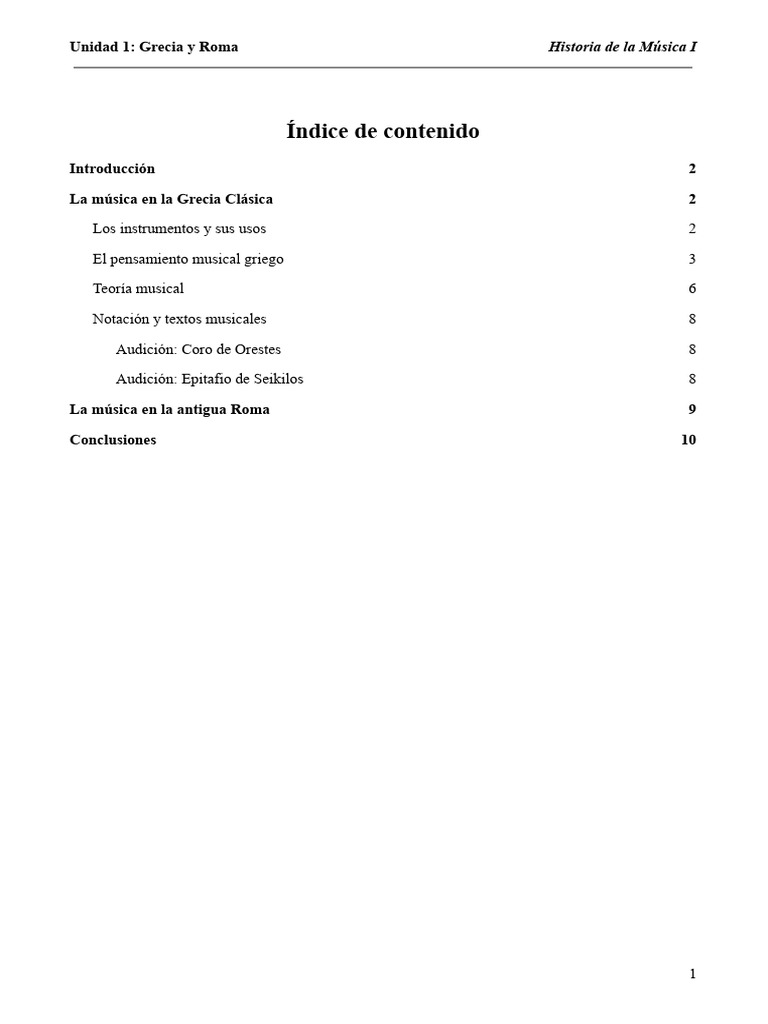HMUI - Apuntes U1 - La Música en Grecia y Roma | PDF | Intervalo ...