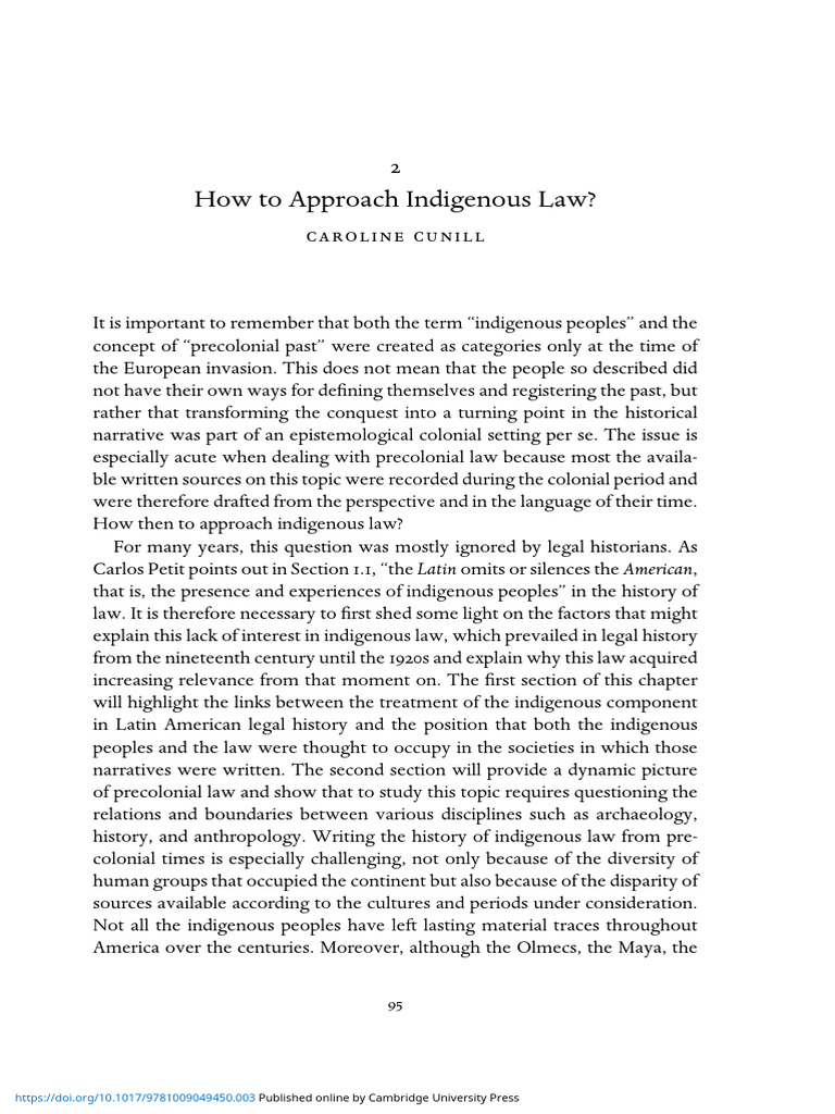 Understanding Indigenous Law's History | PDF | Anthropology | Mexico