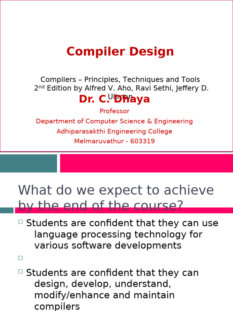 Compiler Design Principles Overview | PDF | Scope (Computer Science ...