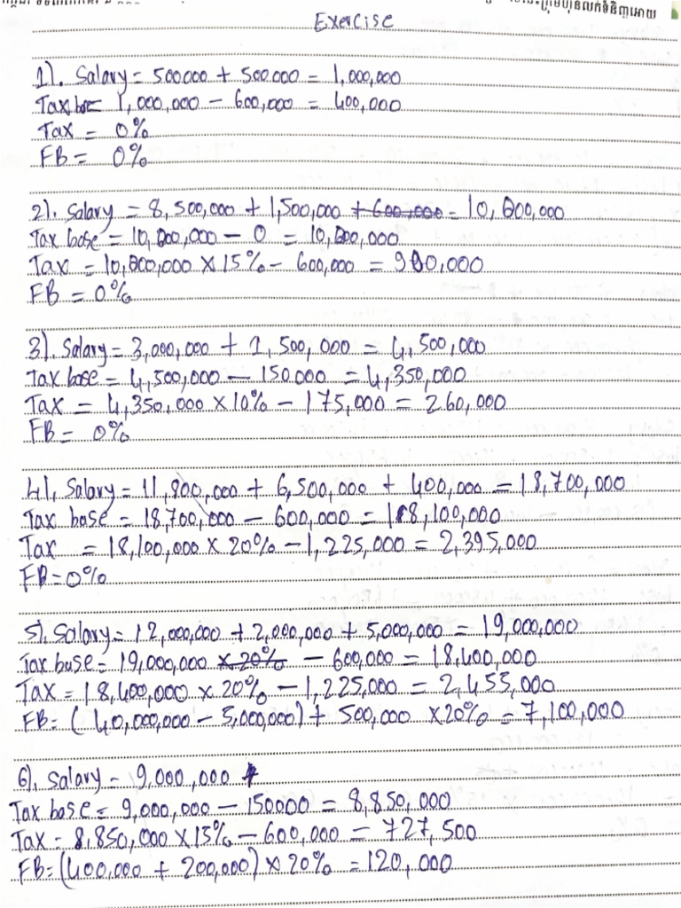 Tax Base 500,000 | PDF