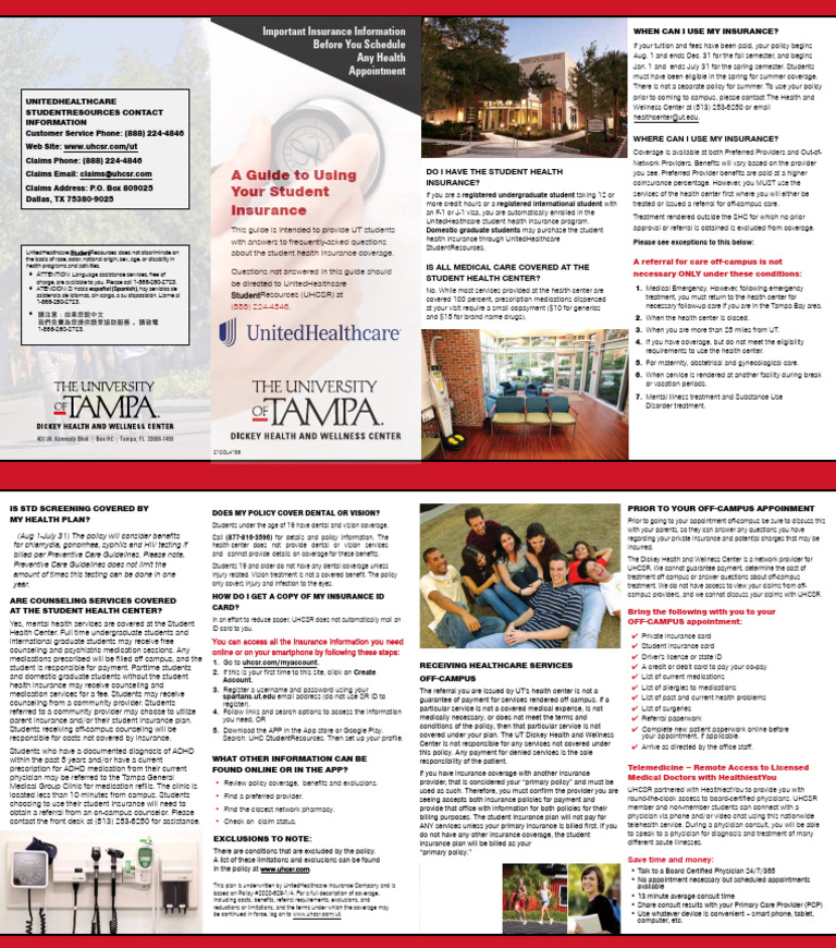 UnitedHealthcare Student Resources Guide | PDF | Insurance | Health Care
