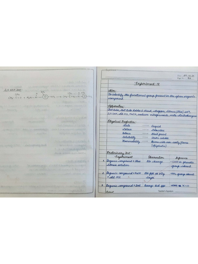 Test For Ketonic Group | PDF