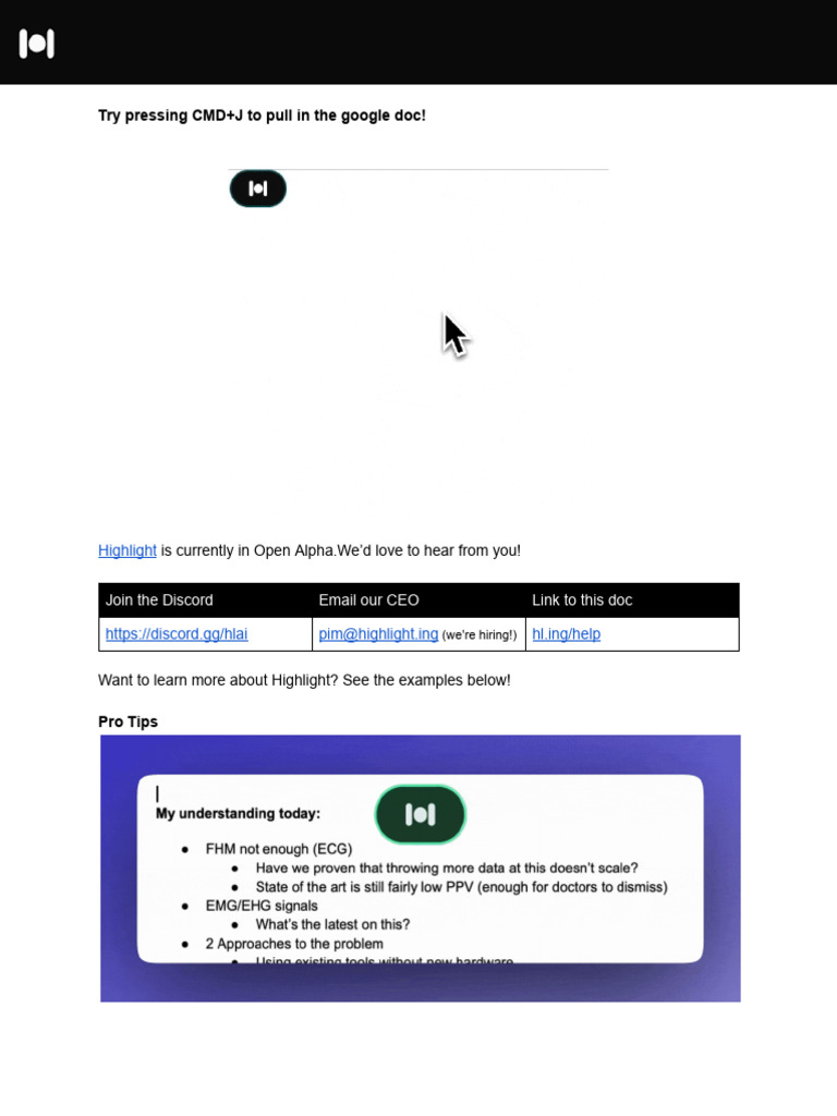 Highlight Demo Document | PDF