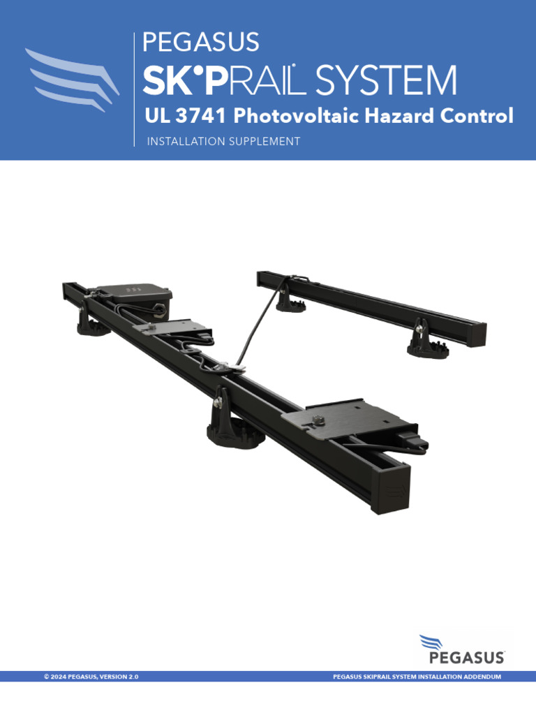 UL3741 Pegasus Installation Addendum - Ver. 2.1 | PDF | Photovoltaic ...