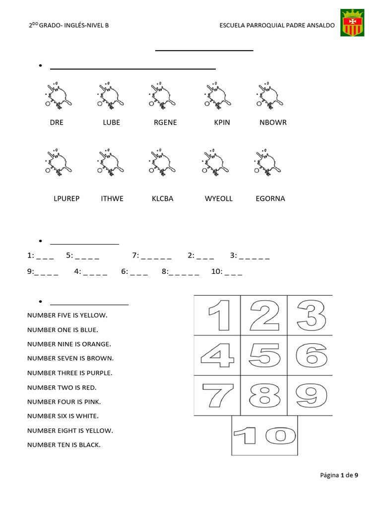 Booklet Unit 1 - 2do Grado-Nivel B-Eppa-2025 | PDF | Pencil | Conservation And Restoration Materials
