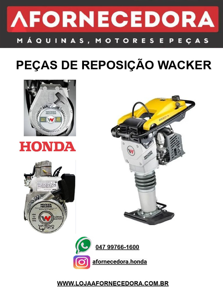 Wacker Catálogo Peças e Motor | PDF | Motores | Veículo motorizado