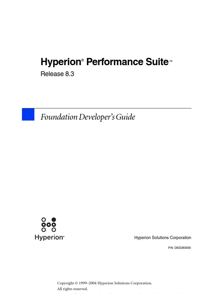Hyperion 8.3 Developers Guide | PDF | Java Server Pages | Component ...