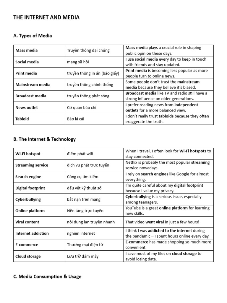 Speaking The Internet and Media | PDF | Mass Media | Human Communication