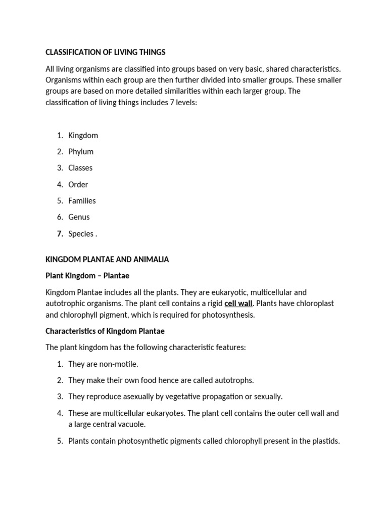 Classification and Variation New | PDF | Plants | Vertebrates