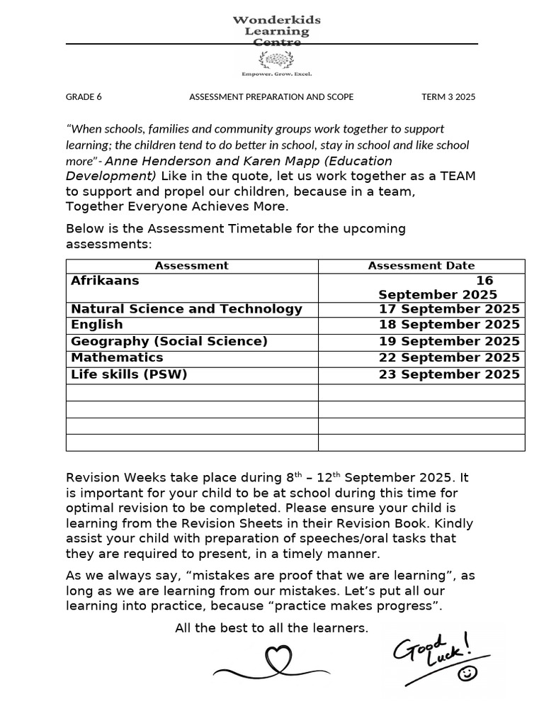 Grade 6 Term 3 Assessment Guide 2025 | PDF | English Language | Grammar